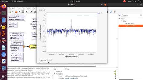 Gnuradio Function Probe Part Frequency Sweep YouTube