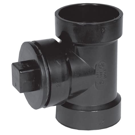 Ipex Inc Home Rite 3 Abs Pipe Cleanout Tee With Plug Pipe