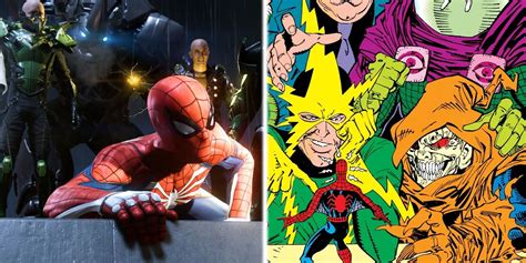 Marvel S Spider Man Mods Give Sinister Six And Spidey Retro Costumes