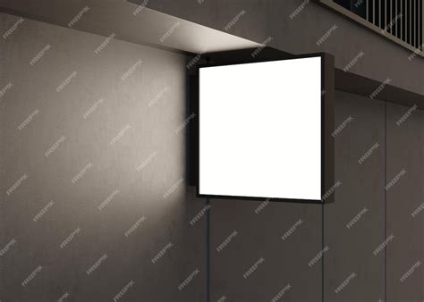Premium Photo Blank Signboard Mock Up On The Facade Copy Space For