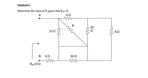 Solved PROBLEM Determine The Value Of R Given That Req Chegg