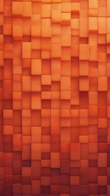 Premium Photo Orange Gradient Square Pattern Background