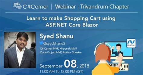 Shanu C And You Learn To Make Shopping Cart Using Aspnet Core Blazor