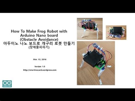 Arduino Nano How To Make Frog Robot With Arduino Nano Obstacle