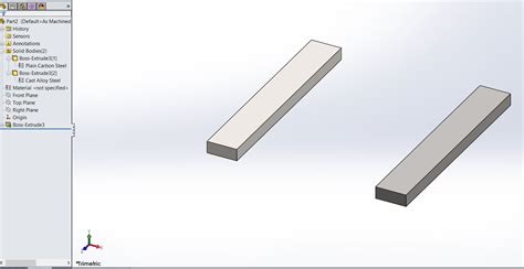 How To Assign Material To Different Bodies In Solidworks Computer