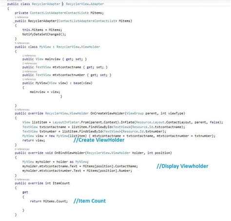 Xamarin Android Create Android Recycler View Using Material Design