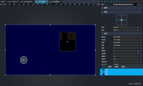 代码操作组态界面图元对象；组态展示代码创建的对象；ht示例代码图元对象视图与组态图纸界面融合；代码对象以html Dom元素添加到组态以及