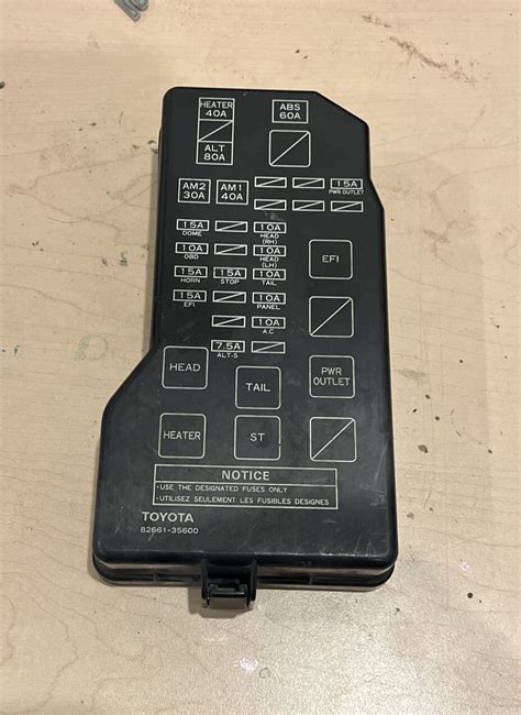 2000 Toyota Tacoma Fuse Box Diagram