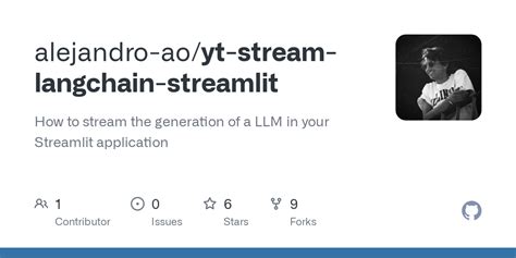 Yt Stream Langchain Streamlitsrcapppy At Master · Alejandro Aoyt
