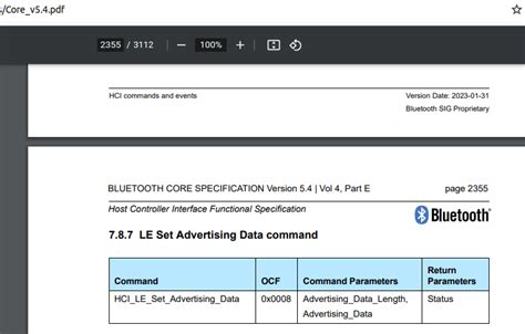Bluez Which Document I Can Find Bluetooth Hci Event Code Meaning