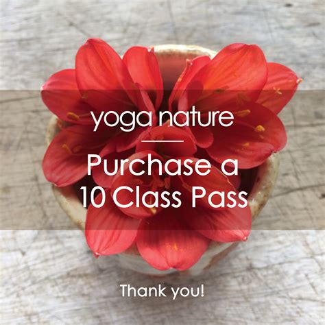 Purchase A 10 Class Pass • Yoga Nature