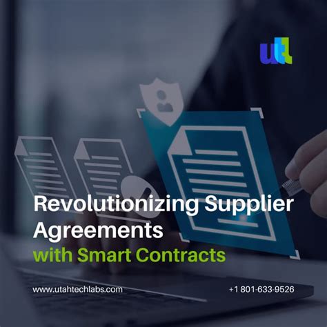 Revolutionizing Supplier Agreements With Smart Contracts Pdf Business Utilities Business