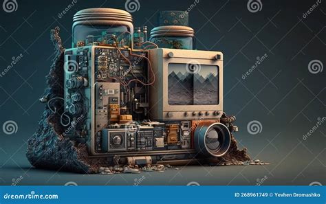 Generative Ai Internet Of Things Iot Devices And Connectivity On A Network Cloud At Center