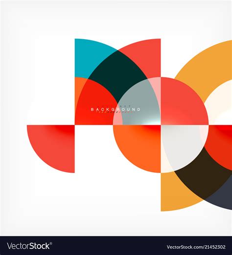 Minimal Circle Abstract Background Design Vector Image