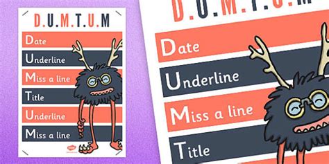 👉 Editable Dumtums Poster Primary Resource Twinkl English