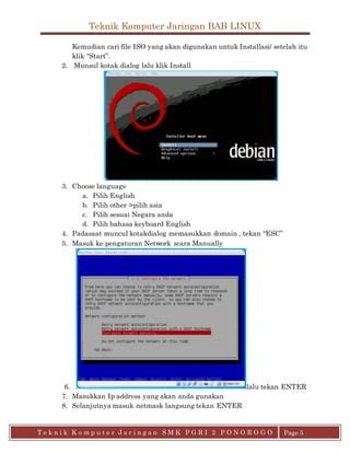 Tutorial Cara Installasi Linux Debian Copy PDF