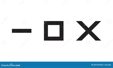 Minimize Maximize And Close Icon Vectors Elements Of Web Or Mobile