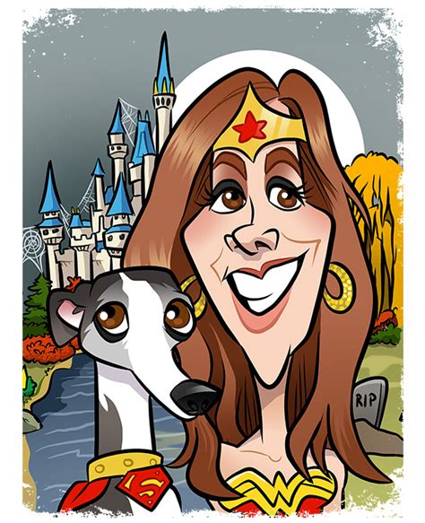 Artstation Wonder Woman And Super Dog