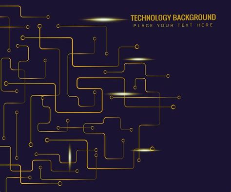 Premium Vector Circuit Connect Lines And Dots Network Technology And Connection Concept