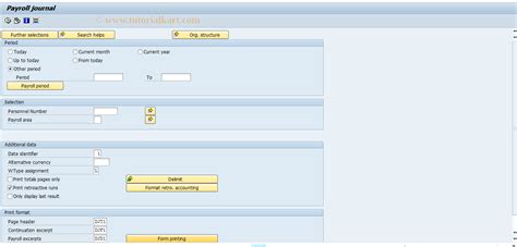 PC M CLJN SAP Tcode Payroll Journal
