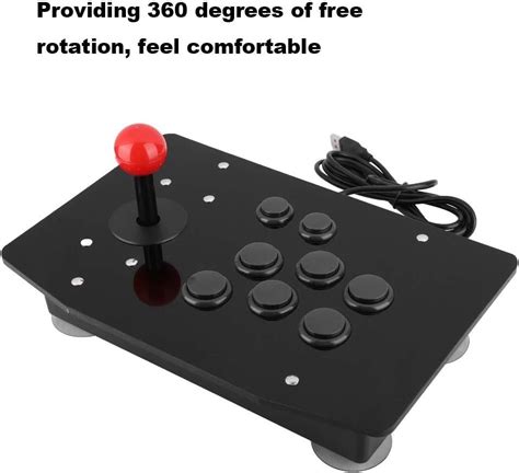 Portable Usb Arcade Controller Arcade Fighting Stick Fighter Joystick 8 Button Game Han E