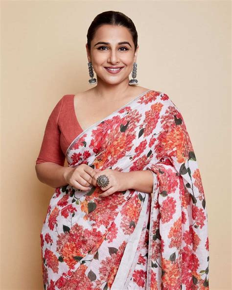 Vidya Balan Looks Elegant In A Floral Saree