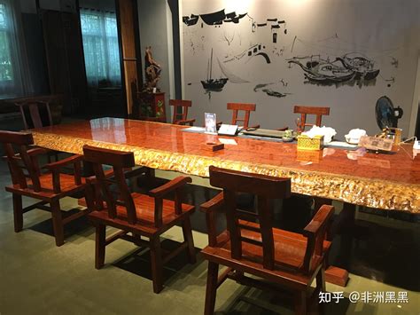 教你如何买到一张靠谱又便宜的巴花实木大板茶桌 知乎