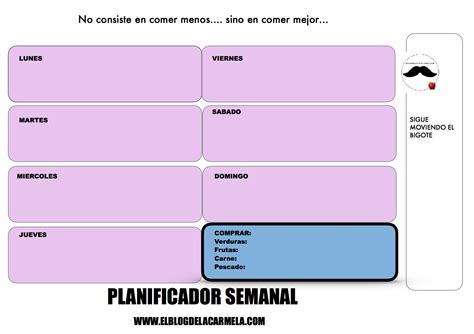 PLANIFICADOR DE COMIDAS PARA DESCARGAR GRATUITO