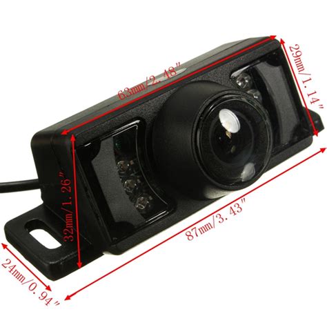 Car Wireless Ir Rear View Backup Reversing Camera Kit Foldable Lcd 4 3