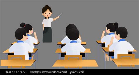 卡通手绘正在认真听讲的学生图片下载红动中国