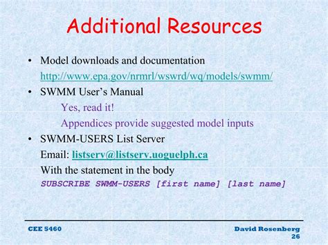 Ppt Introduction To The Usepas Storm Water Management Model Swmm 5