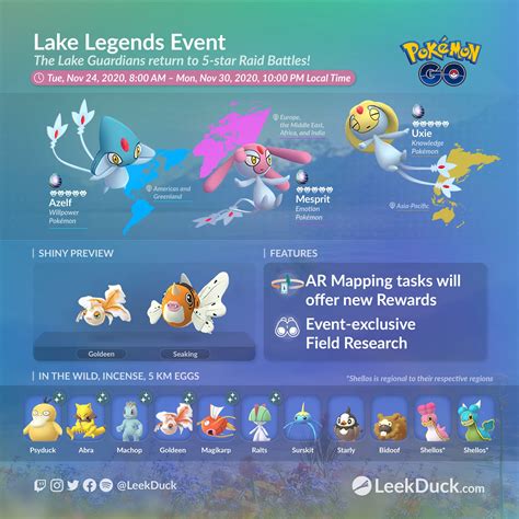 Lake Legends Event Leek Duck Pokémon Go News And Resources