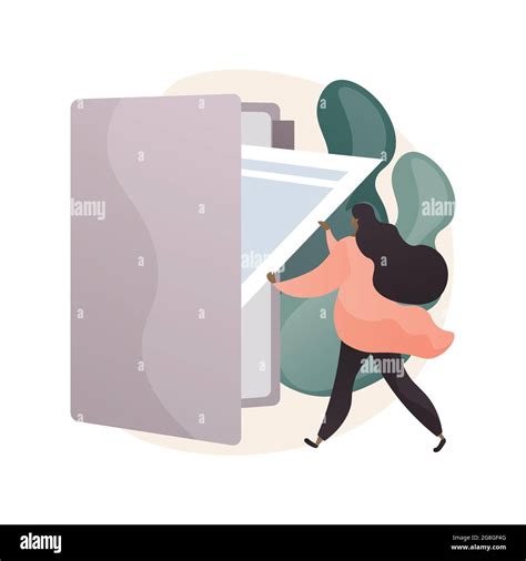 Records Management Abstract Concept Vector Illustration Stock Vector Image And Art Alamy