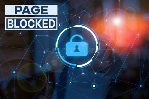 Handwriting Text Page Blocked Concept Meaning Users Are Prevented From