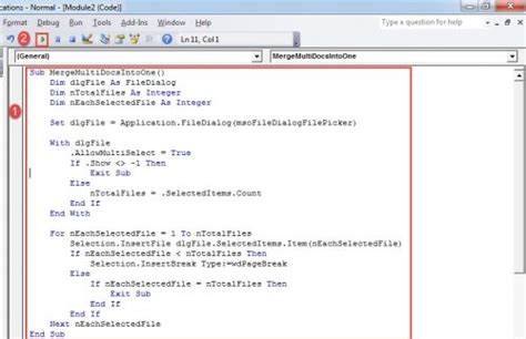 Ways To Quickly Merge Multiple Word Documents Into One Via VBA