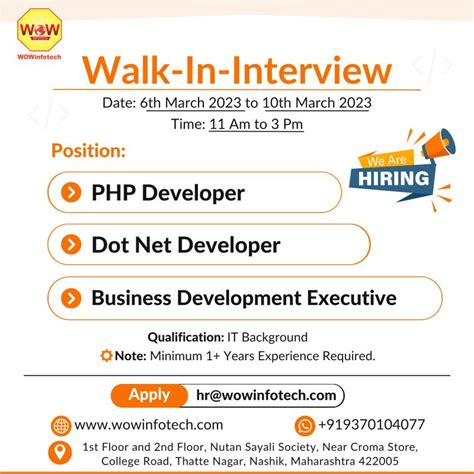 Wowinfotech On Linkedin Wearehiring Dotnetdeveloper Dotnetjobs Nashikjobs Itjobopportunity
