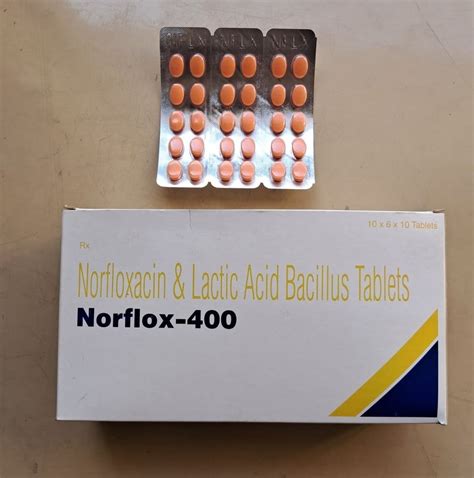 Norfloxacin Lactic Acid Bacillus Tablet At ₹ 3408 Box Noroxin In Modinagar Id 2850112171097