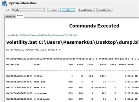 osforensics tutorial using osforensics with volatility