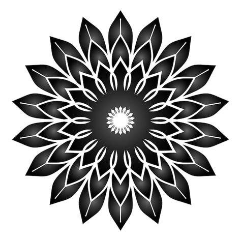 Premium Vector Abstract Decorative Geometric Flower Illustration