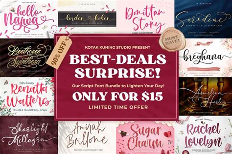 best script font bundle 963291