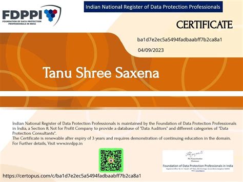 Tanushree Saxena On Linkedin Celebrating My New Certification I Am