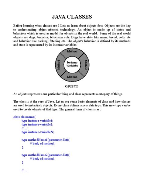 Javaclasses Pdf Class Computer Programming Method Computer
