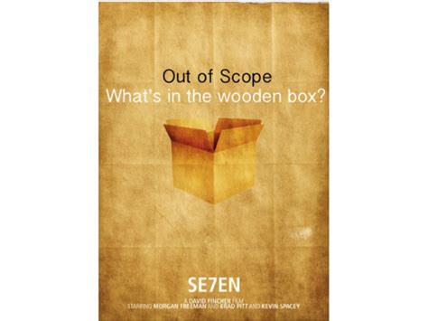 Out Of Scope Defining Different Types Of Scope And Their Places In A Project