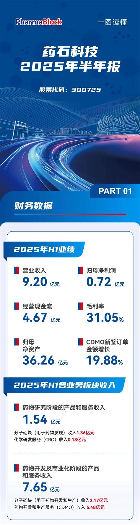 一图读懂药石科技2025年半年度报告 财富号 东方财富网