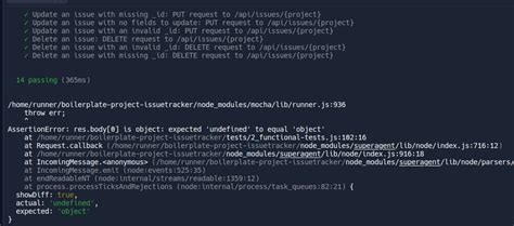 Quality Assurance Projects Issue Tracker Javascript The