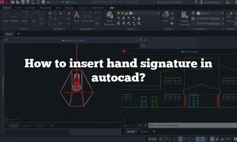 How To Insert Hand Signature In Autocad