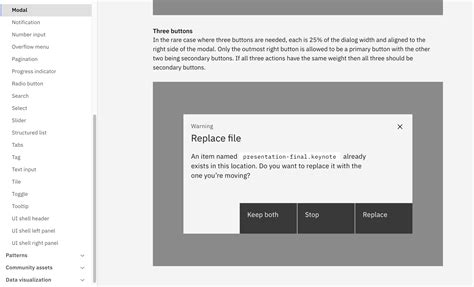 3 Button Modal Has Room For 4 Buttons · Issue 728 · Carbon Design