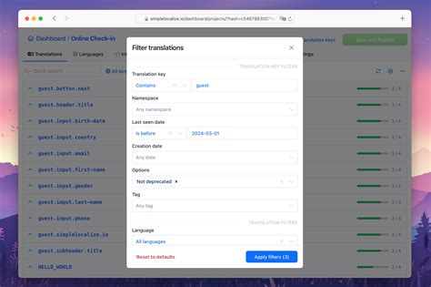Filters And Sorting Simplelocalize
