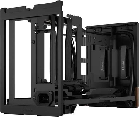Fractal Design Terra Graphite Mini Itx Small Form Factor Pc Case With Pcie 4 0 Riser