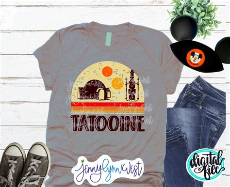 Star Wars Svg Shirt Tatooine Jedi Iron On Cricut Printable Digital